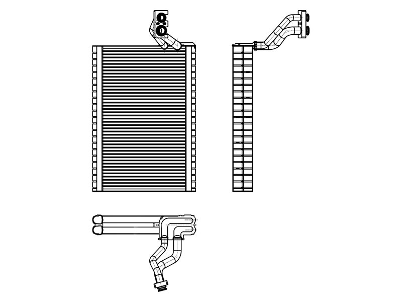 TYC 97312 A/C Evaporator Core - Subaru | 64067 73523AJ02A EV939801PFC