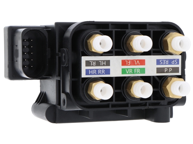 URO Parts 4H0616013D, 4H0616013A Air Suspension Solenoid Valve Unit - Audi