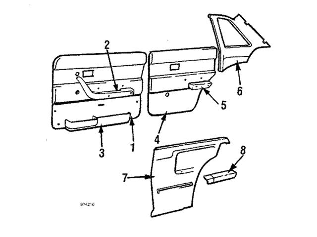 Genuine Volvo 1264288 Door Trim Panel Pocket; Front Right - Volvo