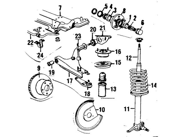 Genuine Volvo 1272455 Strut Mount - Volvo