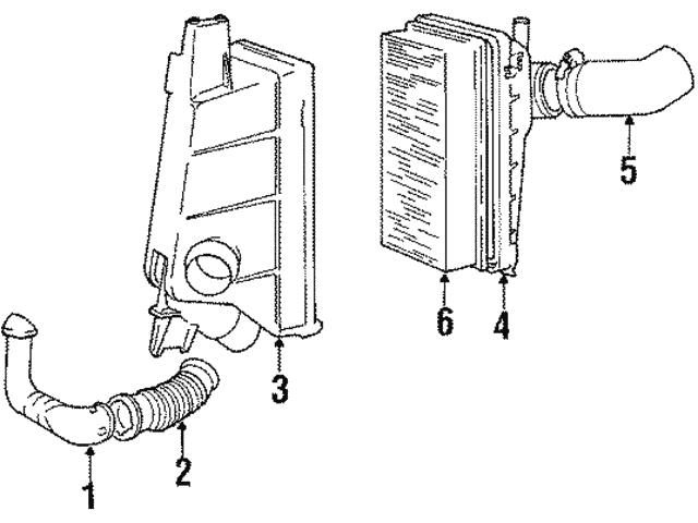 Genuine Volvo 1306688 Air Intake Hose - Volvo