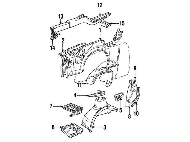 Genuine Volvo 1316401 Battery Tray; Right - Volvo