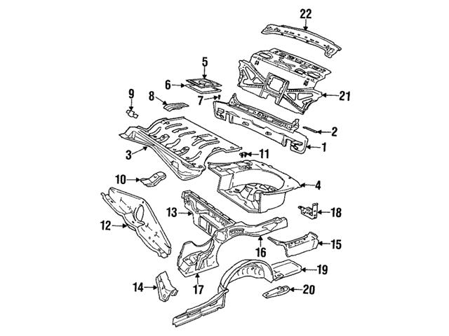 Genuine Volvo 1316885 Tow Hook; Left, Right - Volvo