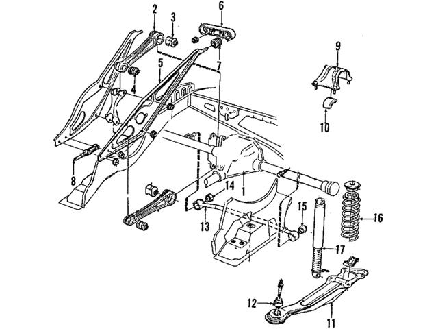 Genuine Volvo 1330973 Control Arm Bushing; Outer, Inner - Volvo