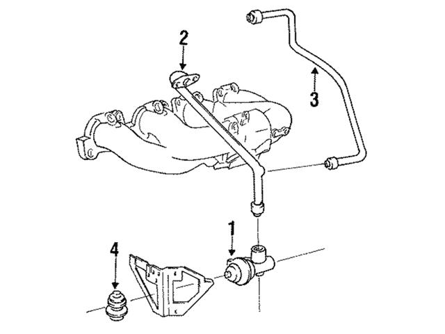 Genuine Volvo 1357029 EGR Tube - Volvo
