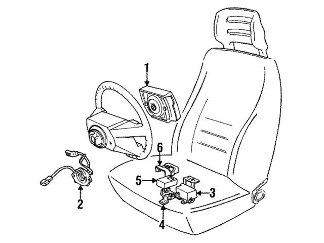 Genuine Volvo 1363392 Air Bag Control Module - Volvo