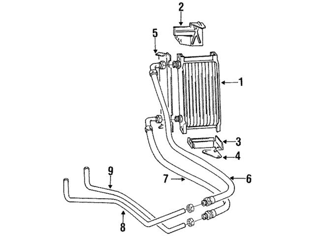 Genuine Volvo 1378432 Engine Oil Cooler Bracket - Volvo