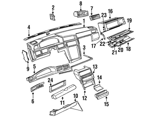 Genuine Volvo 1379682 Glove Box Lock Kit - Volvo