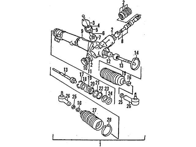 Genuine Volvo 270475 Rack & Pinion Boot Kit - Volvo