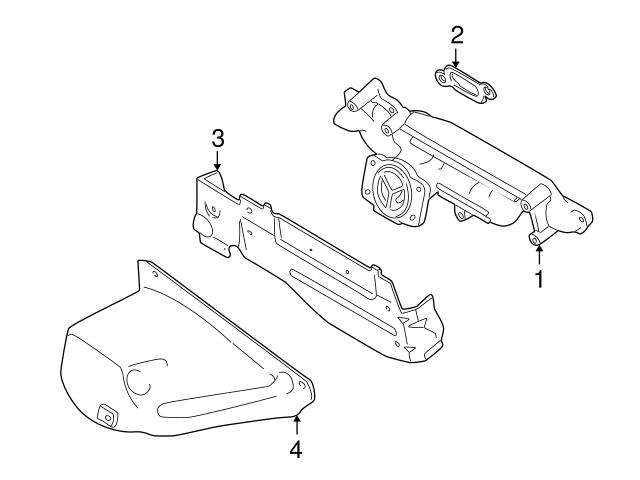Genuine Volvo 271802 Exhaust Manifold Gasket - Volvo