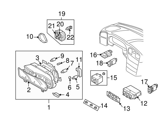 Genuine Volvo 30613942 Headlight Switch - Volvo