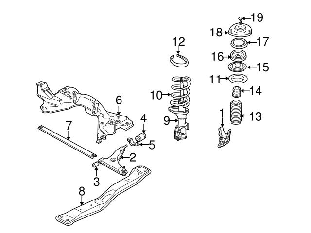 Genuine Volvo 30616825 Strut Bearing; Left, Right - Volvo