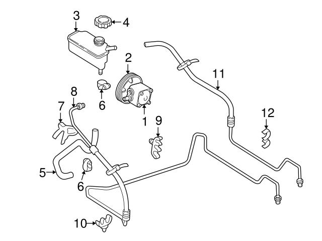 Genuine Volvo 30645080 Power Steering Reservoir Line Hose - Volvo