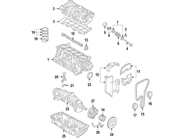 Genuine Volvo 30646225 Camshaft Sprocket/Gear - Volvo