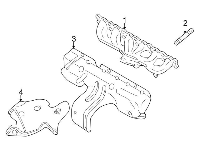 Genuine Volvo 30646951 Exhaust Manifold - Volvo