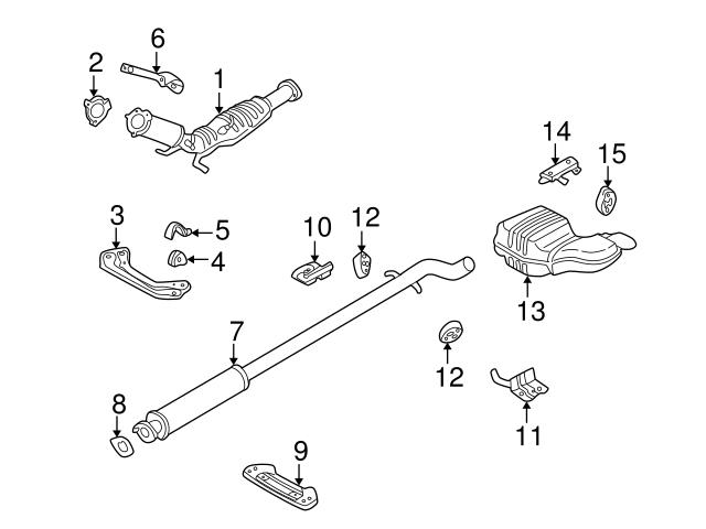 Genuine Volvo 30647428 Muffler Bracket; Front - Volvo