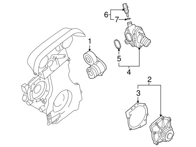 Genuine Volvo 30650752 Coolant Temperature Sensor - Volvo