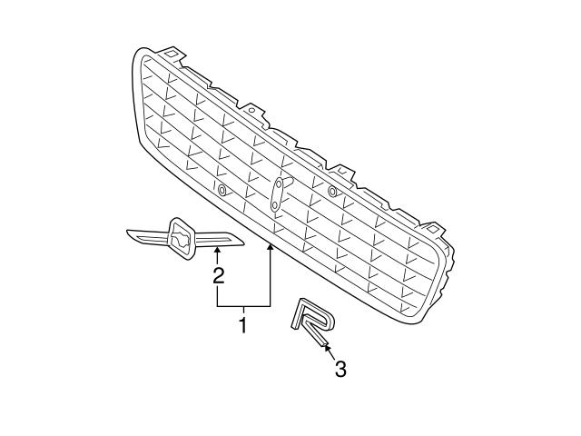Genuine Volvo 30655366 Grille Emblem - Volvo