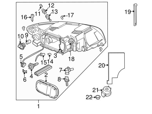 Genuine Volvo 30655975 Headlight Housing Vent Tube; Left, Right, Front ...