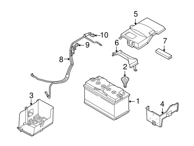 Genuine Volvo 30656853 Battery Cable Terminal End - Volvo