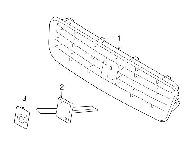 Genuine Volvo 30657194 Grille - Volvo