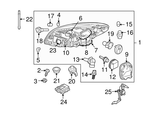 Genuine Volvo 30659018 Headlight Level Sensor; Front - Volvo | 31268795