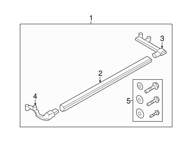 Genuine Volvo 30660533 Running Board Mounting Bracket; Left - Volvo
