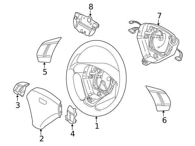 Genuine Volvo 30665740 Steering Wheel Trim - Volvo