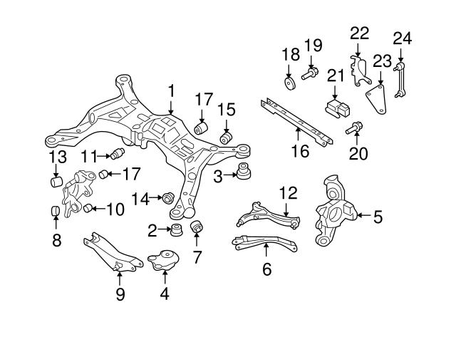 Genuine Volvo 30666696 Suspension Crossmember Insulator; Front Left or ...
