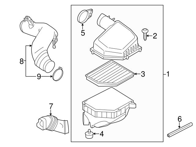 Genuine Volvo 30671774 Air Intake Hose - Volvo