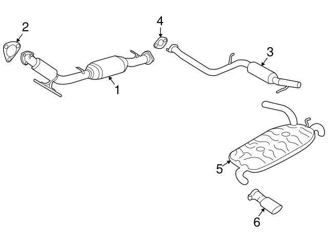 Genuine Volvo 30676483 Turbocharger Exhaust Gasket; Front - Volvo