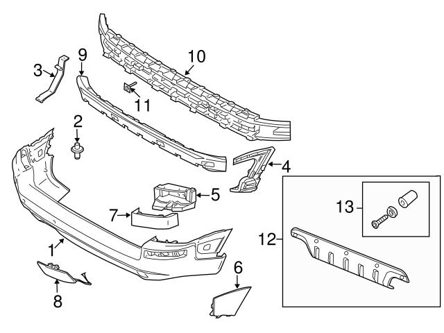 Genuine Volvo 30678277 Bumper Cover Bracket; Left - Volvo