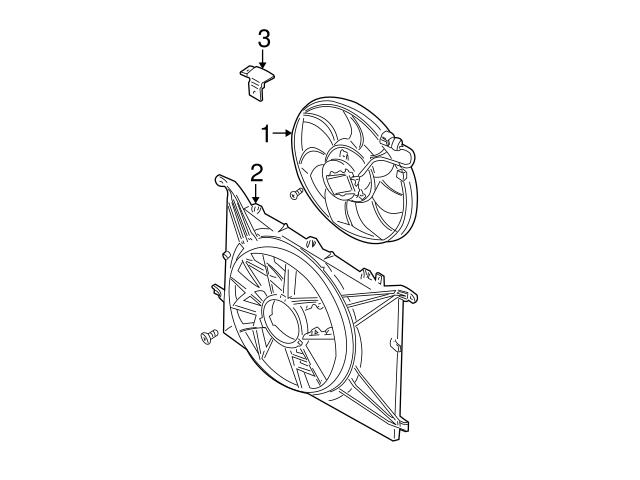 Genuine Volvo 30680512 Engine Cooling Fan Motor - Volvo