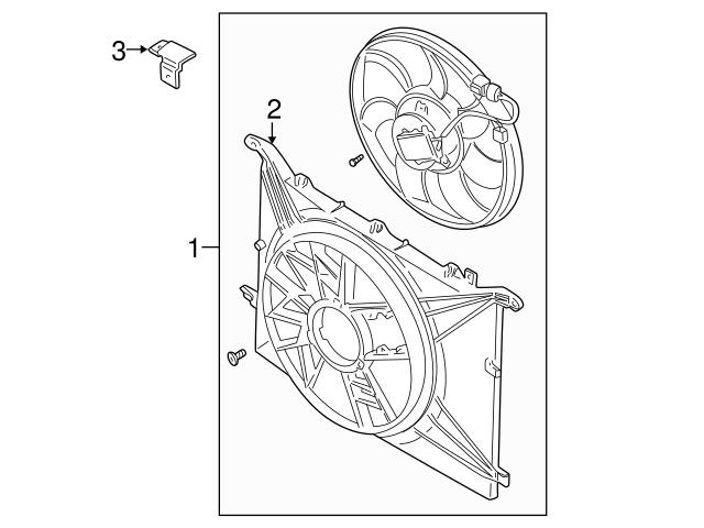 Genuine Volvo 30680547 Engine Cooling Fan Motor - Volvo