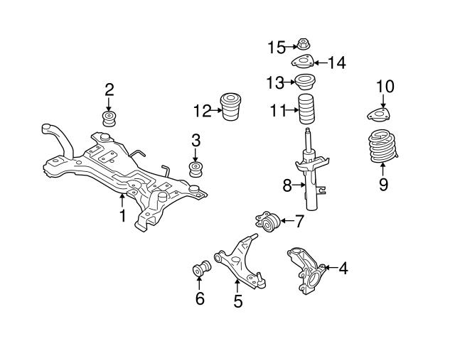 Genuine Volvo 30681546 Strut Mount; Left, Right - Volvo