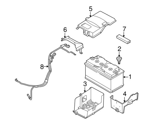 Genuine Volvo 30682423 Battery Hold Down - Volvo