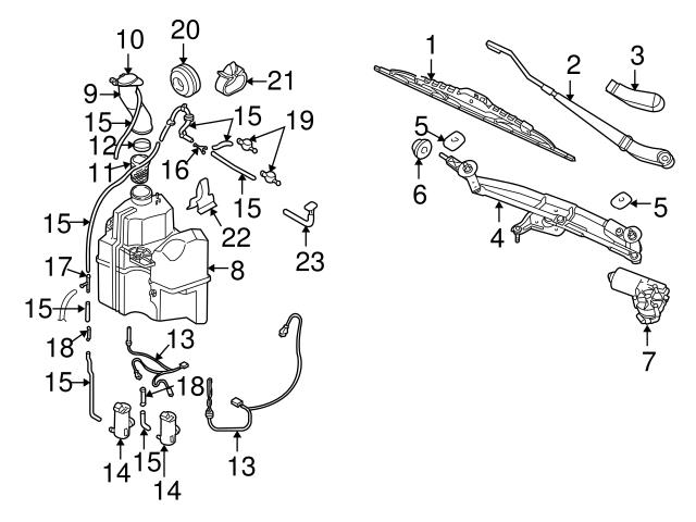 Genuine Volvo 30697573 Wiper Arm; Left - Volvo
