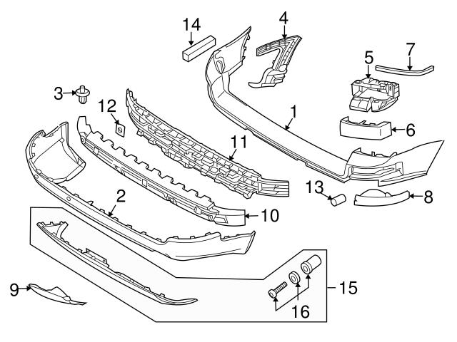 Genuine Volvo 30698138 Bumper Cover Bracket; Right - Volvo