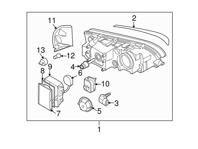 Genuine Volvo 30698427 Turn Signal Light Lens; Left - Volvo