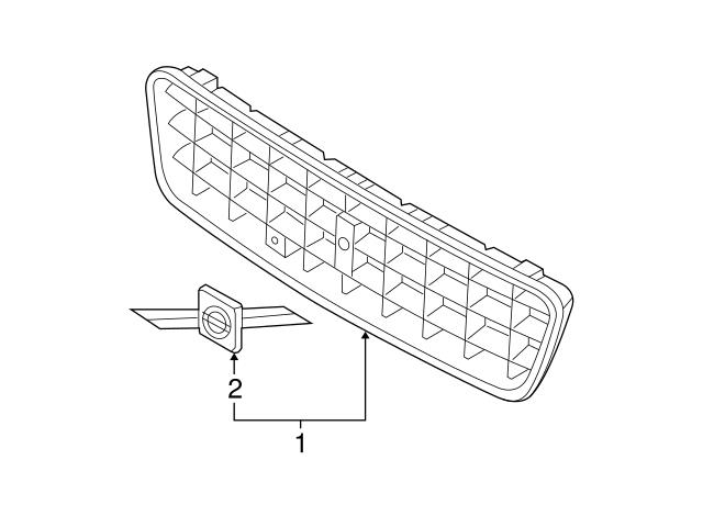 Genuine Volvo 30698618 Grille Emblem - Volvo
