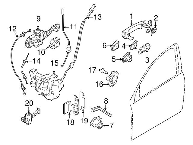 Genuine Volvo 30699379 Interior Door Handle Trim; Left, Right - Volvo