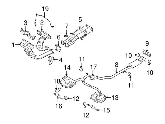 Genuine Volvo 30713492 Exhaust Pipe to Manifold Gasket - Volvo