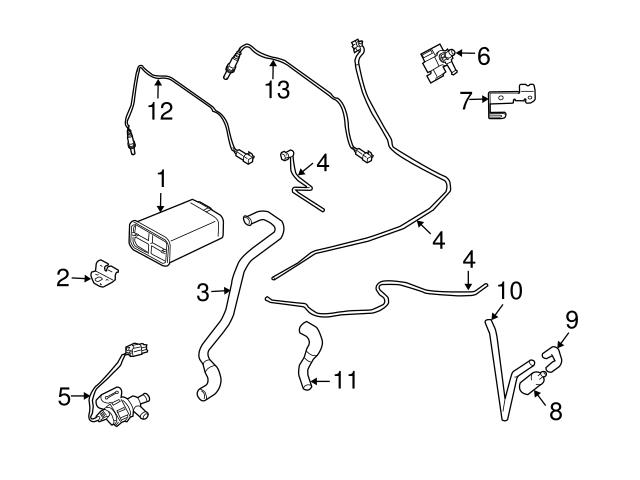 Genuine Volvo 30713594 Oxygen Sensor; Left Front, Left, Left Upper - Volvo