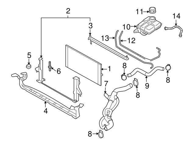 Genuine Volvo 30714065 Radiator Air Seal; Upper - Volvo