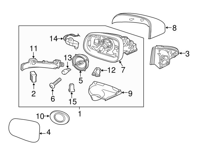 Genuine Volvo 30716490 Door Mirror Drive Motor; Left - Volvo