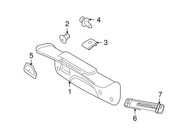 Genuine Volvo 30721813 Trunk Lid Trim - Volvo