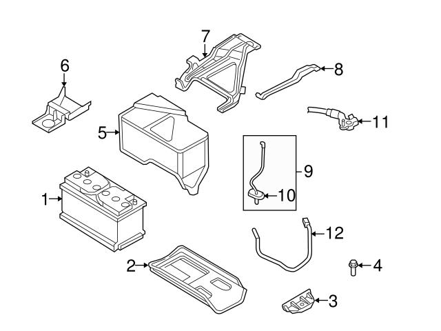 Genuine Volvo 30724663 Positive Battery Junction Block Cable - Volvo