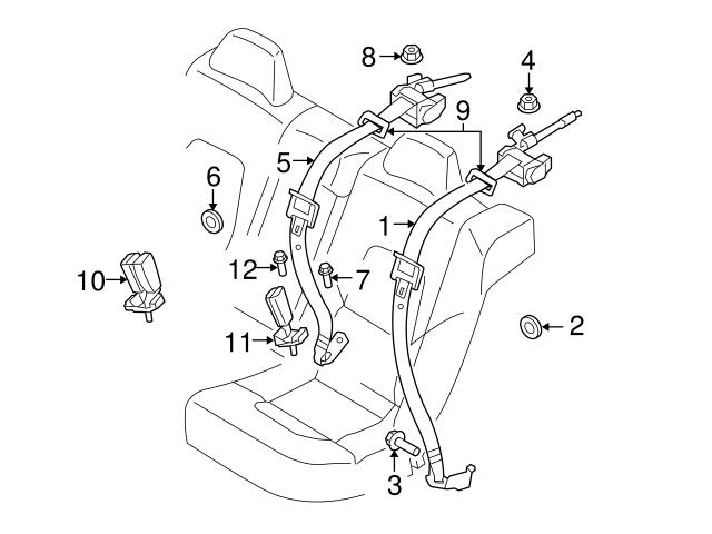 Genuine Volvo 30730767 Seat Belt Guide - Volvo