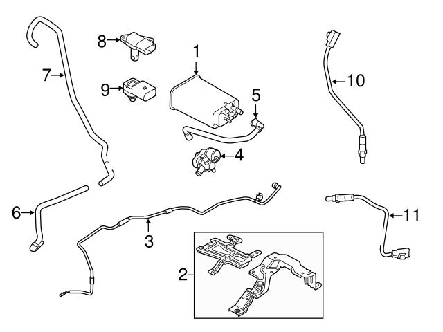 Genuine Volvo 30731372 Manifold Absolute Pressure Sensor - Volvo