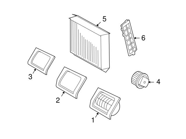 Genuine Volvo 30733739 HVAC Blower Motor Housing - Volvo